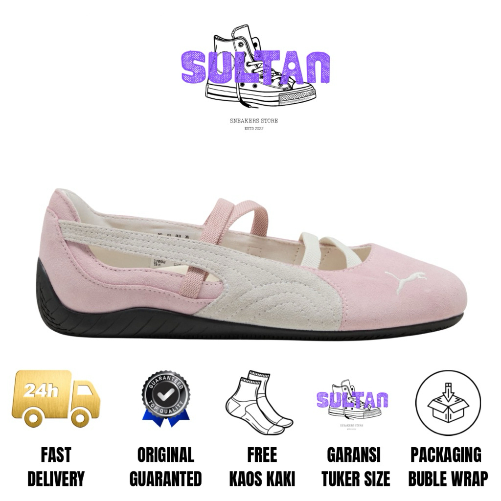 Jual Sepatu Casual Wanita Speedcat Ballet Pink White Original | Shopee ...
