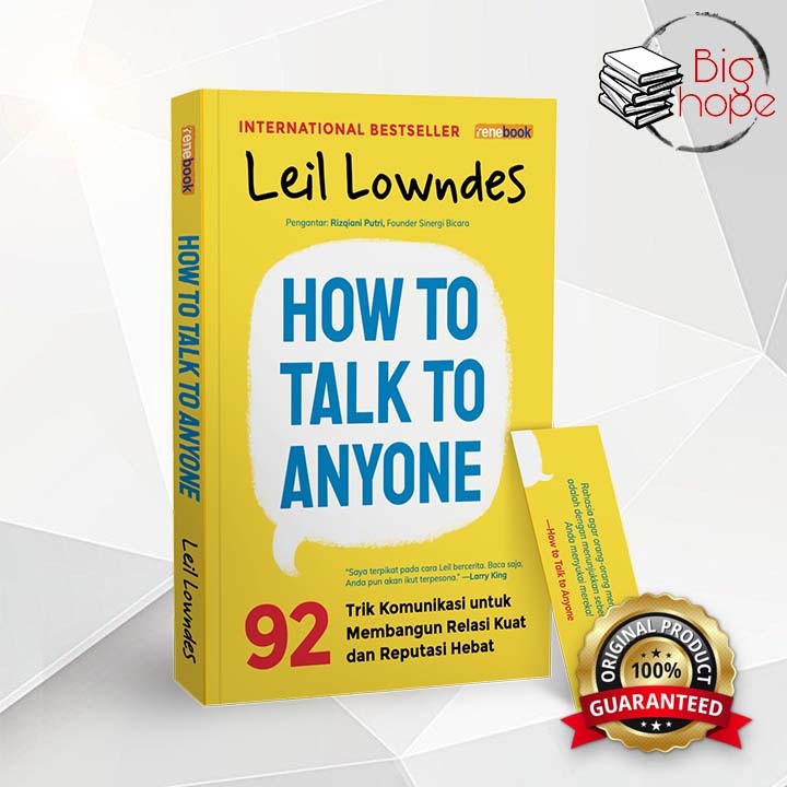 Jual Buku How to Talk to Anyone - Leil Lowndes - Rene Turos | Shopee ...