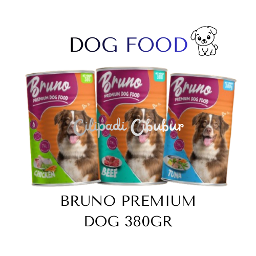 Jual Bruno Dog Makanan Anjing Kaleng 380gr Dog Food Premium | Shopee ...