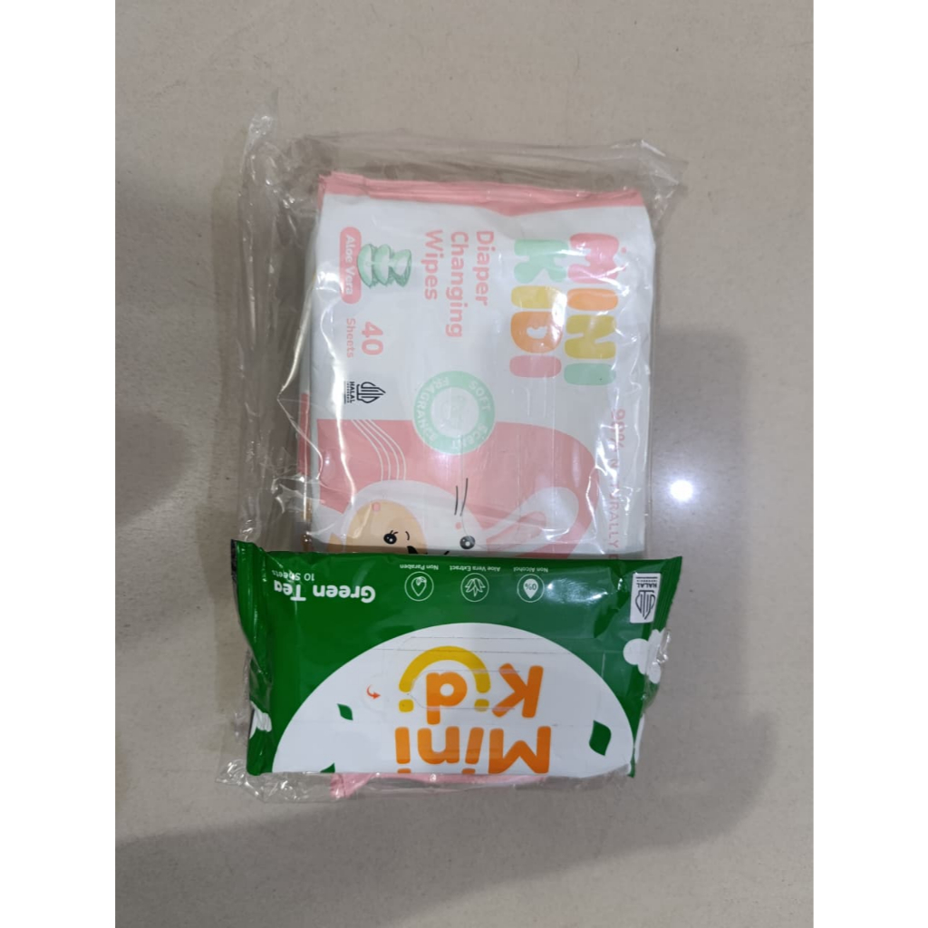 Jual B1G1 TISSUE BASAH MINIKIDI GREENTEA 40S+MINIKIDI 10S | Shopee ...