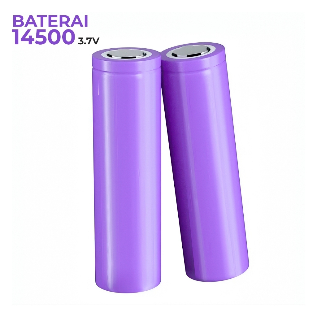 Jual Baterai Charger Lithium Baterai 14500 Li-Ion CAS 500mAh 3.7V ...