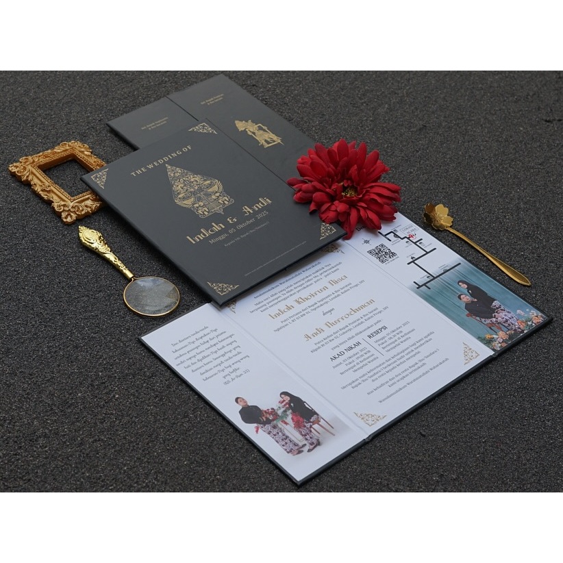 Jual Undangan Pernikahan Hard Cover Premium VIP | Undangan Lipat 3 ...