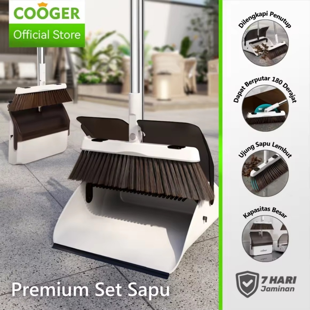 Jual COOGER Set Sapu Dan Pengki Dengan Penutup Pengki Dan Magnet Dapat ...