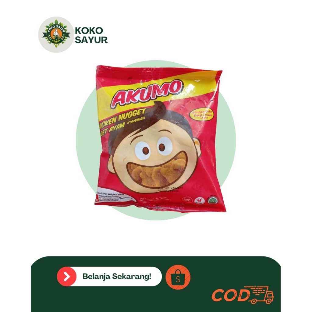 Jual Chicken Nugget Akumo 500gr - Frozen Food | Shopee Indonesia