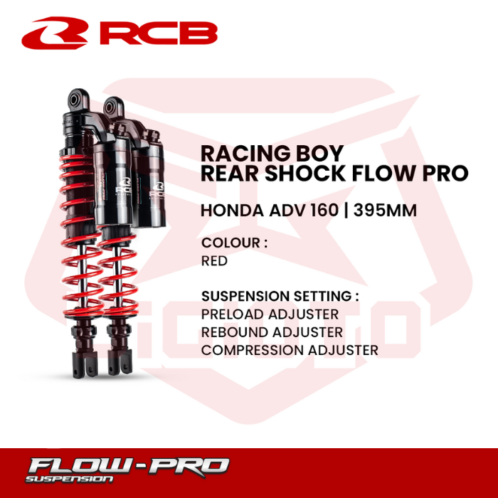 Jual Shock Tabung Shockbreaker RCB Flow Pro ADV160 ADV 160 395mm ...