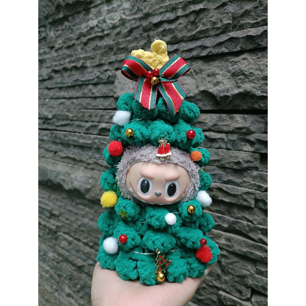 Jual Labubu Christmas Tree outfit 17CM V1 / V2 / V3 jual tidak termasuk ...