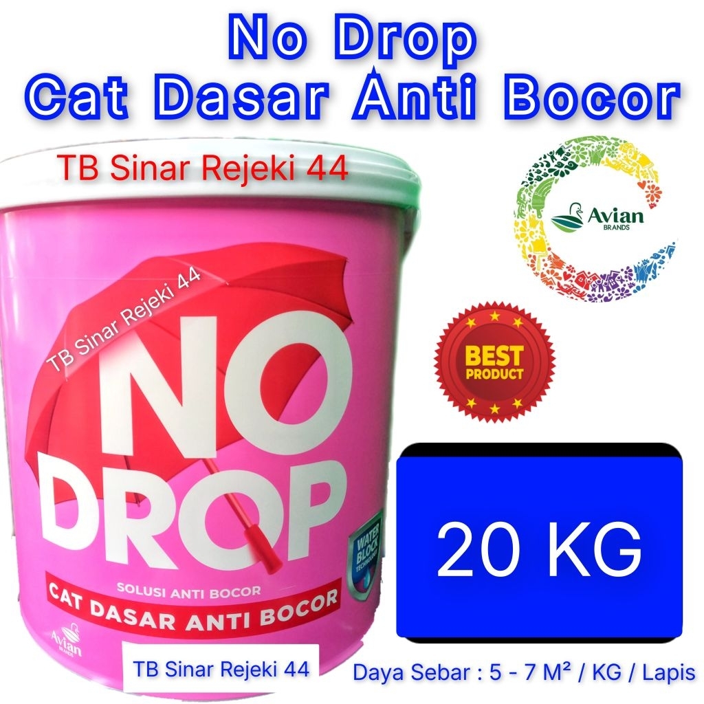 Jual 20 KG NO DROP CAT DASAR ANTI BOCOR Waterproofing Menutup Retak ...