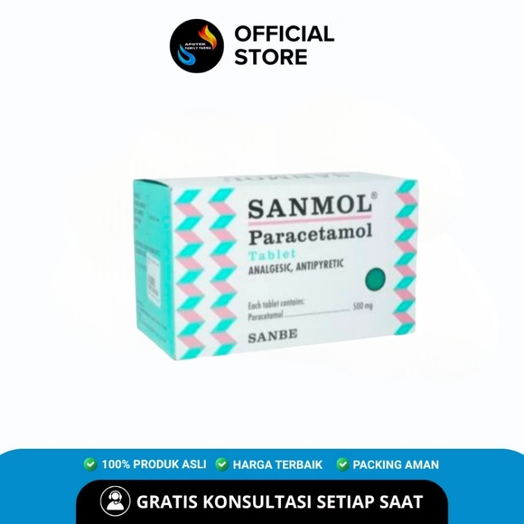 Jual Sanmol Paracetamol 500mg Box | Shopee Indonesia