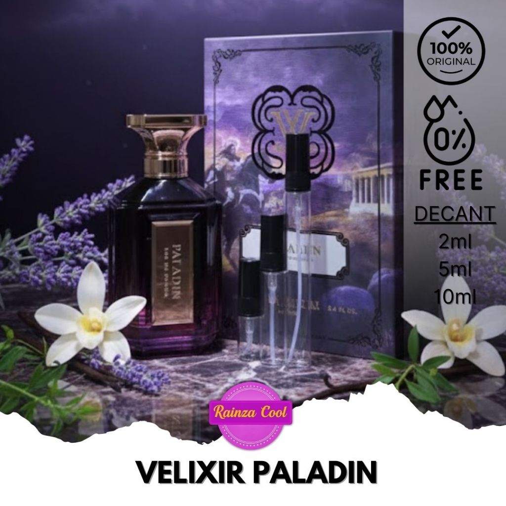Jual Decant Parfum Velixir Paladin Aroma Vanilla Lavender Vetiver ...