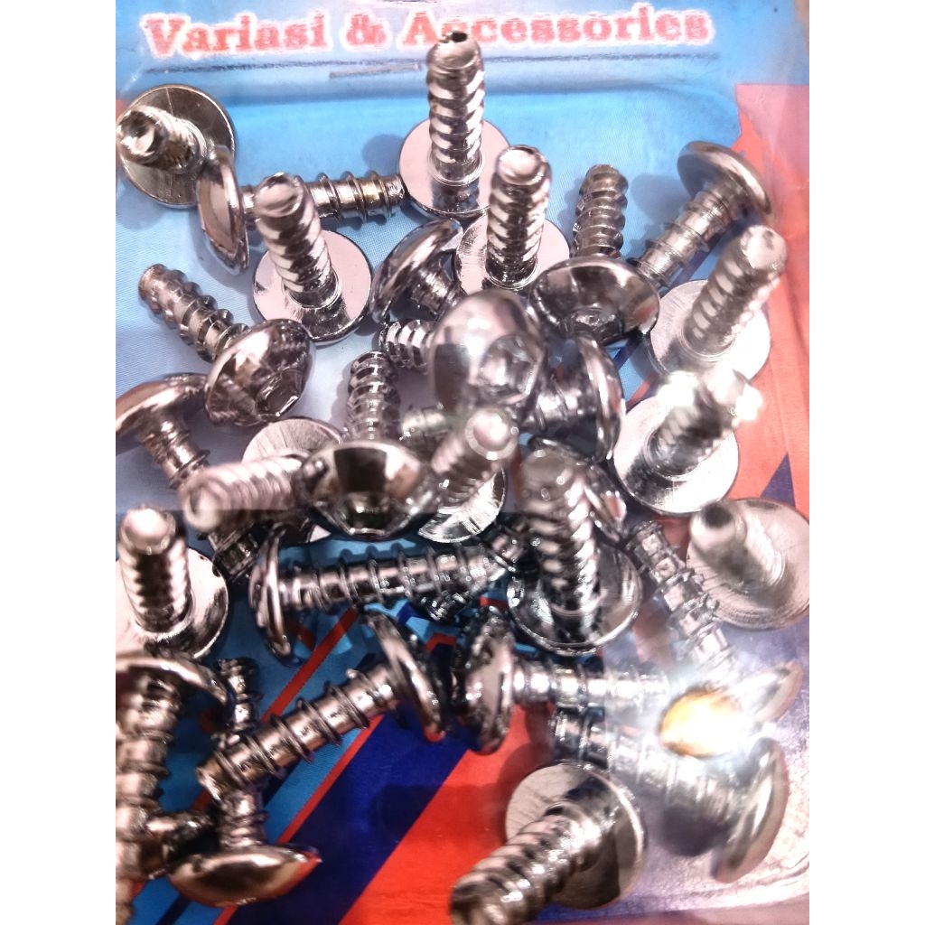 Jual SKRUP 5×12 CROM (PALA KUNCI L )ISI 30 PCS YAMAHA MX NMAX AEROX DLL ...