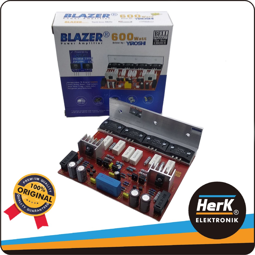 Jual KIT POWER AMPLIFIER MONO AMPLIFIER BLAZER 600W YIROSHI SANKEN ...