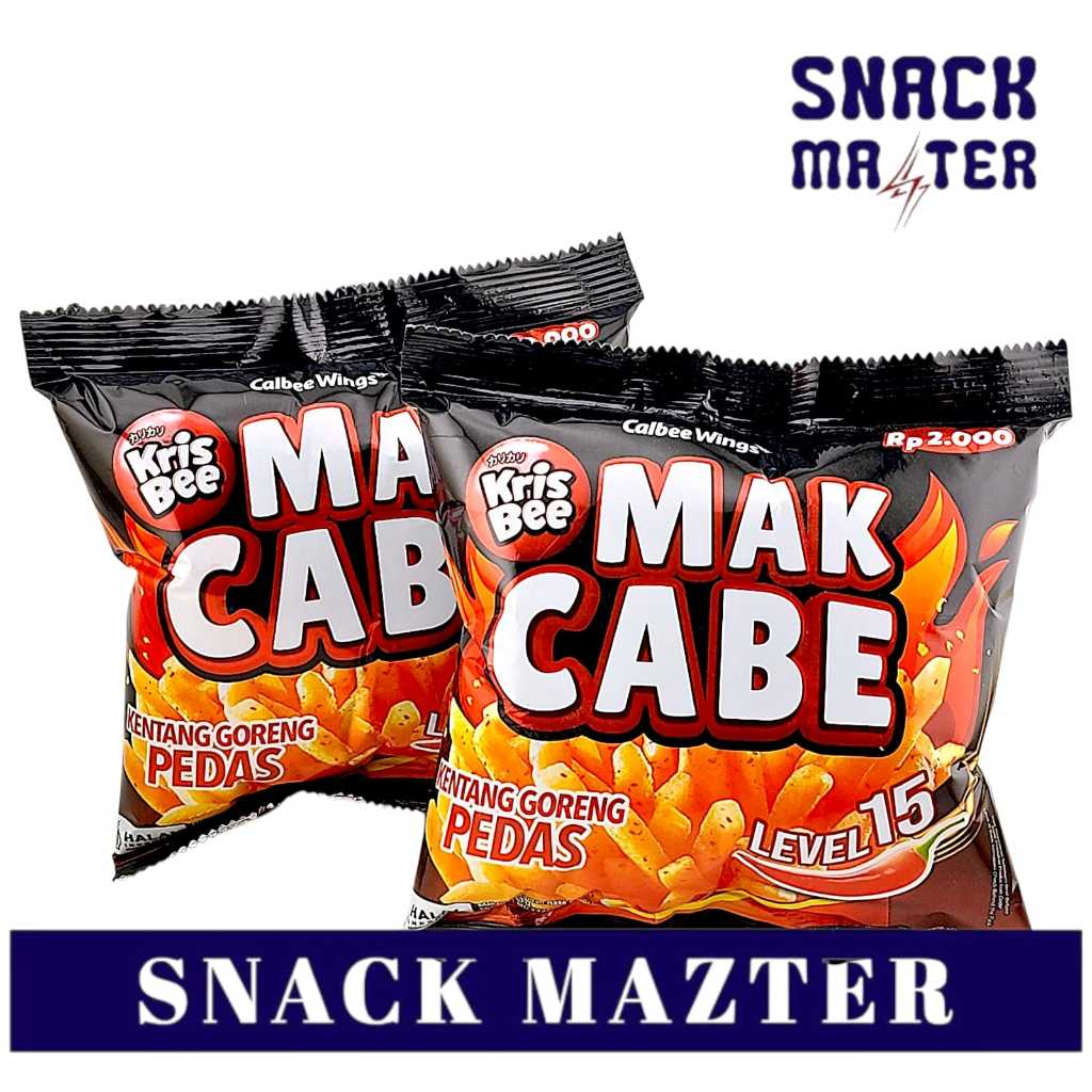 Jual Krisbee Mak Cabe , Kentang Goreng Pedas - Netto 20gr | Shopee ...