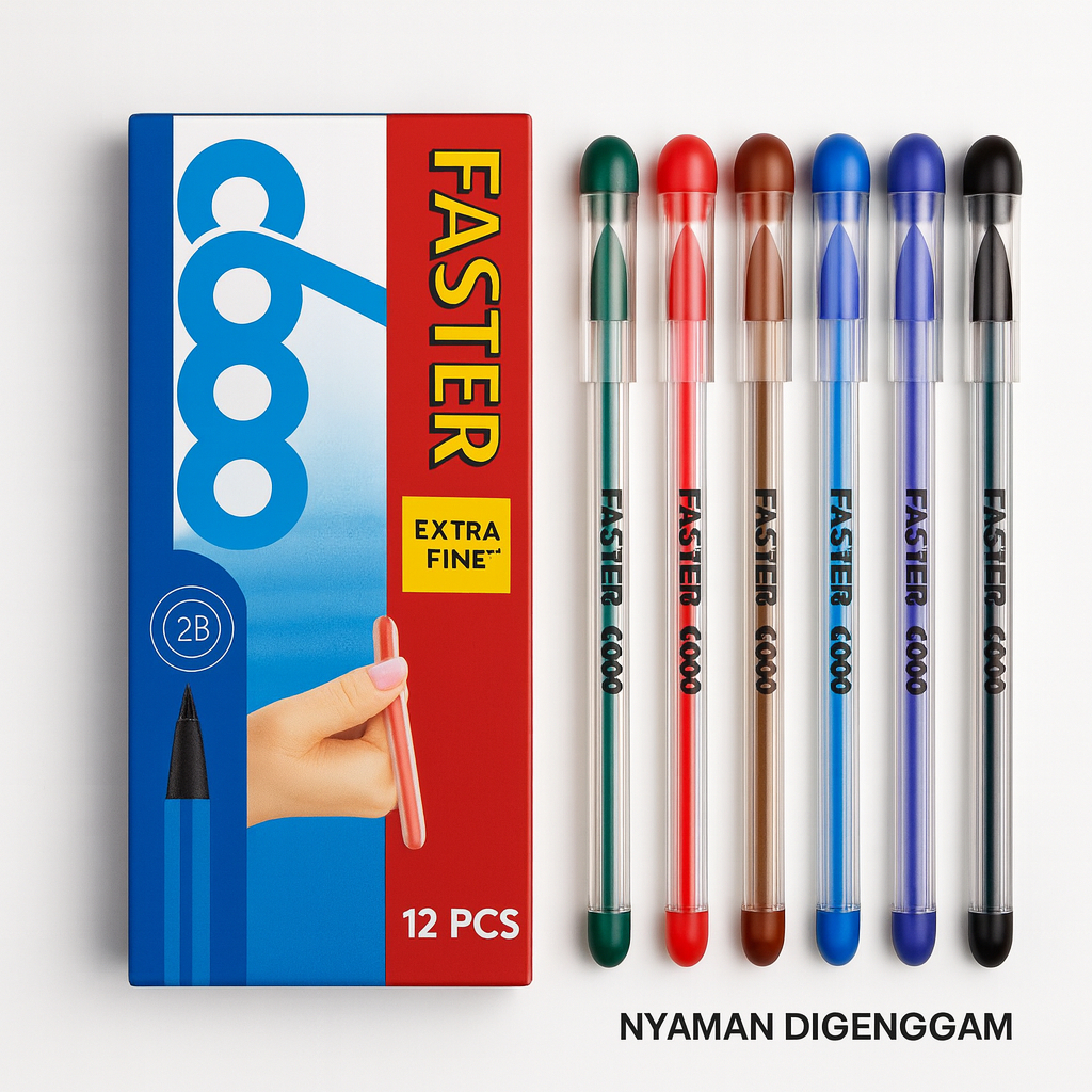 Jual Pulpen Faster C600 Isi 12 Pcs | Shopee Indonesia