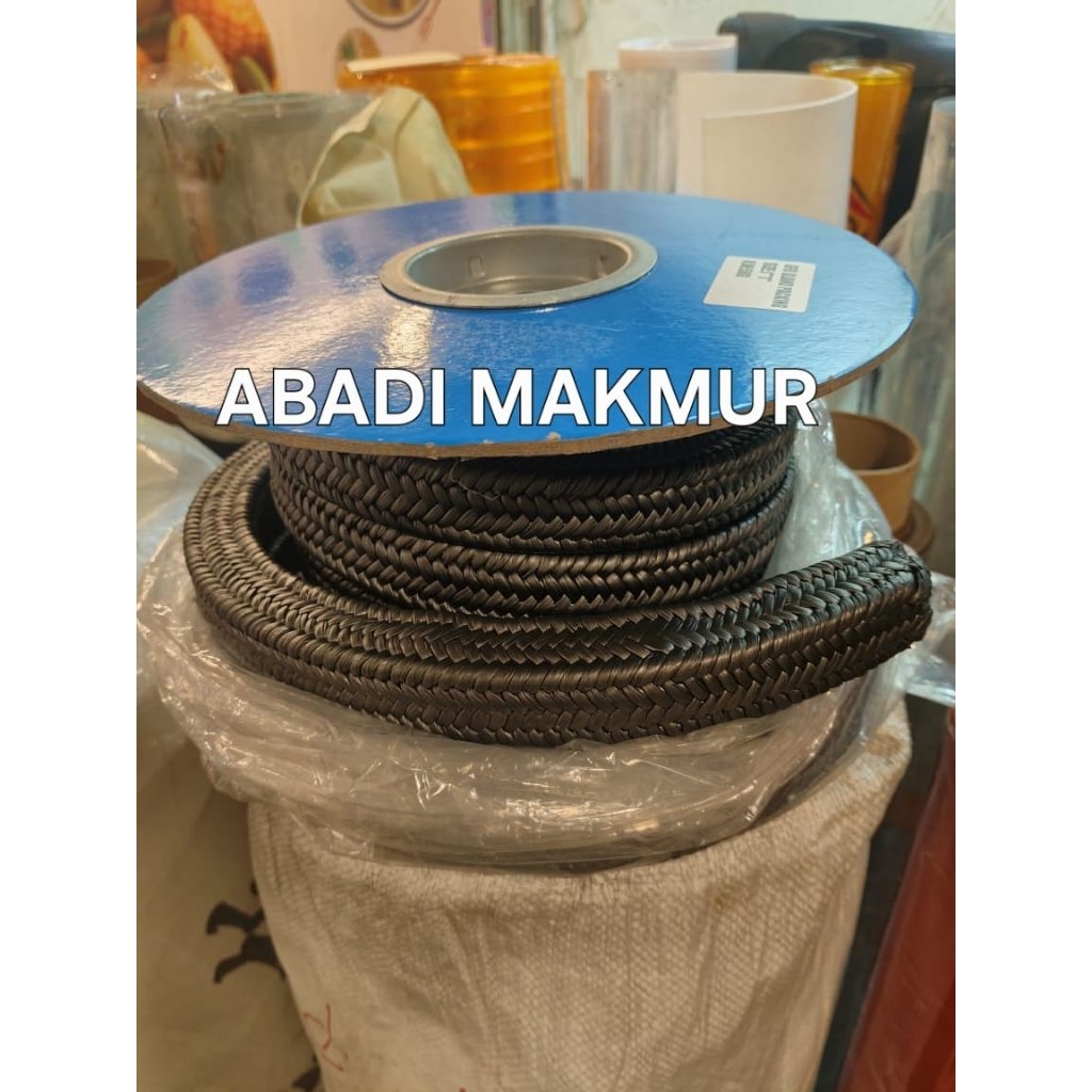 Jual Gland Packing GFO 8mm X 8mm Hitam Graphite PTFE | Shopee Indonesia