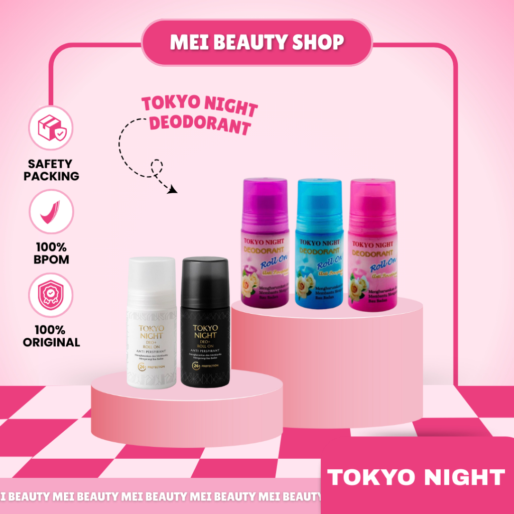 Jual Tokyo Night Deodorant Anti Perspirant 50 ml | Shopee Indonesia