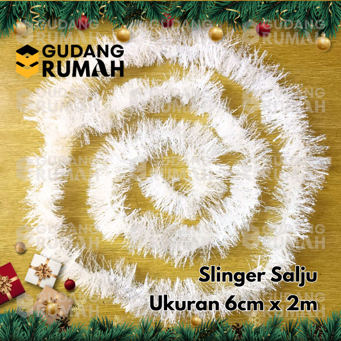 Jual Slinger 6cm Tinsel Natal Hiasan Garland Dekorasi Christmas Slinger ...