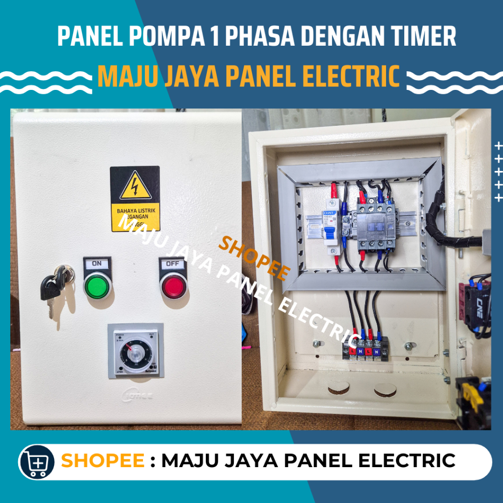 Jual PANEL POMPA 1 PHASA DENGAN TIMER OTOMATIS | Shopee Indonesia