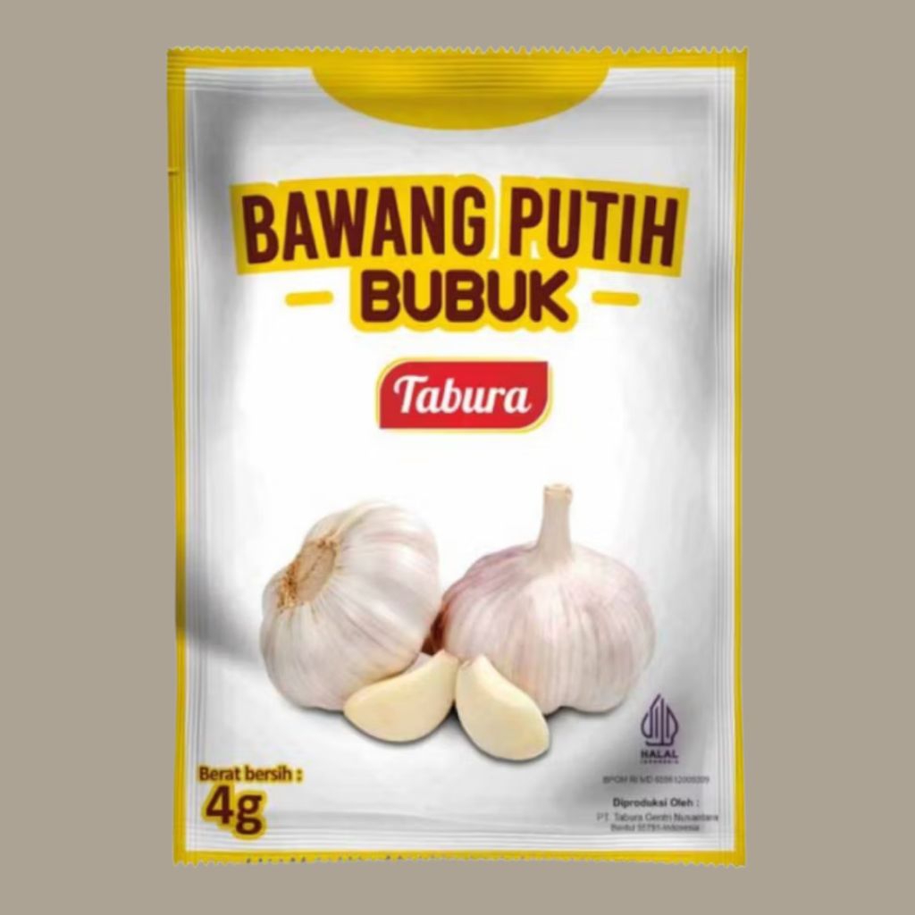 Jual TABURA Bubuk Bawang Putih Bumbu Masak Rempah Rempah Dapur 1 Dos ...