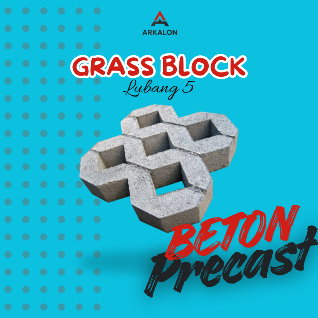 Jual Grass Block Lubang 5 | Paving Rumput 40x40 | Paving Grassblock ...