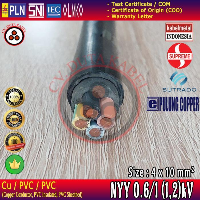 Jual Kabel NYY 4x10 mm2 KABELMETAL (KMI)/ SUPREME/ SUTRADO / PULUNG /4 ...