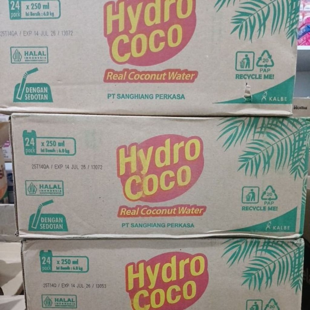 Jual hydro coco 250ml satu dus isi 24 | Shopee Indonesia