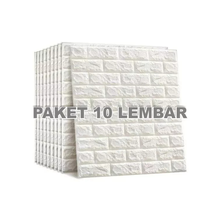 Jual PAKET 10 LEMBAR Brickfoam Dinding 3d Foam Dinding Wallfoam Dinding ...