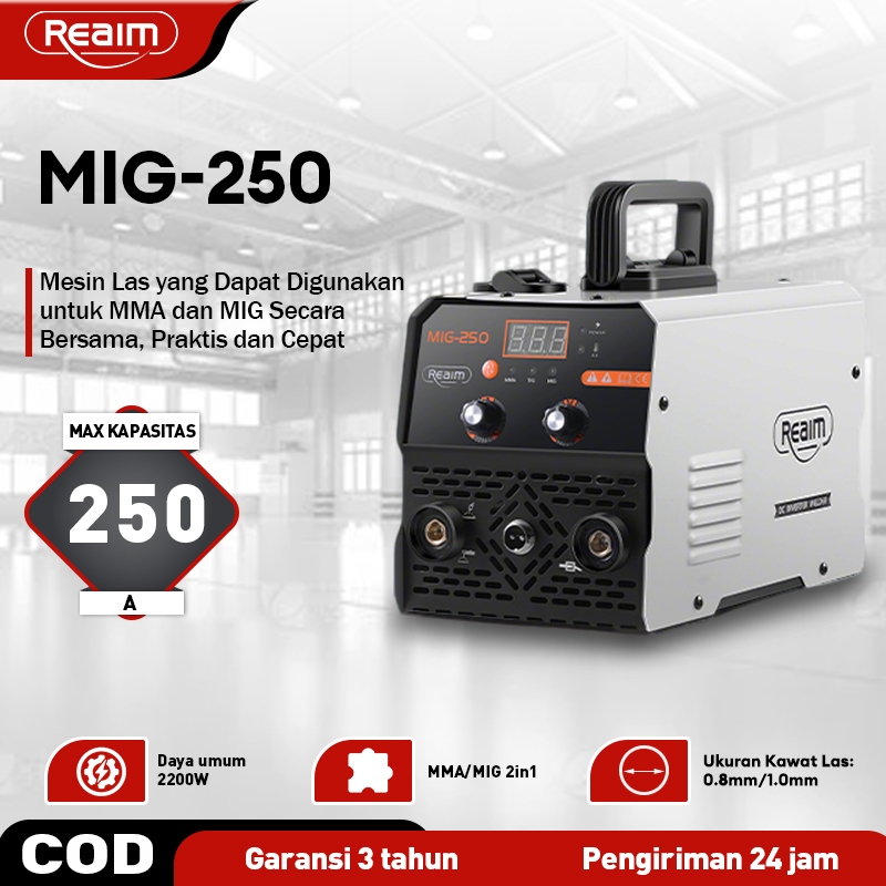 Jual Reaim mesin las listrik solder mesin las MIG-250 MIG-MMA-TIG 3IN1 ...