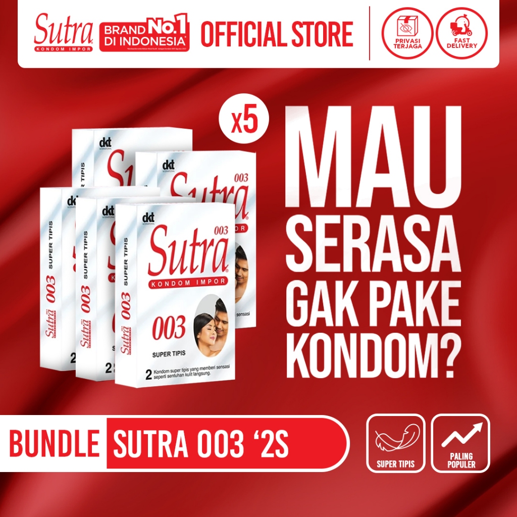 Jual Sutra 003 2s x 5 - Kondom Super Tipis, Serasa Gak Pake. Tetap Aman ...