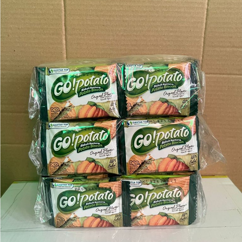 Jual GO POTATO BISKUIT KENTANG ISI 20 PCS X 8 GRAM | Shopee Indonesia