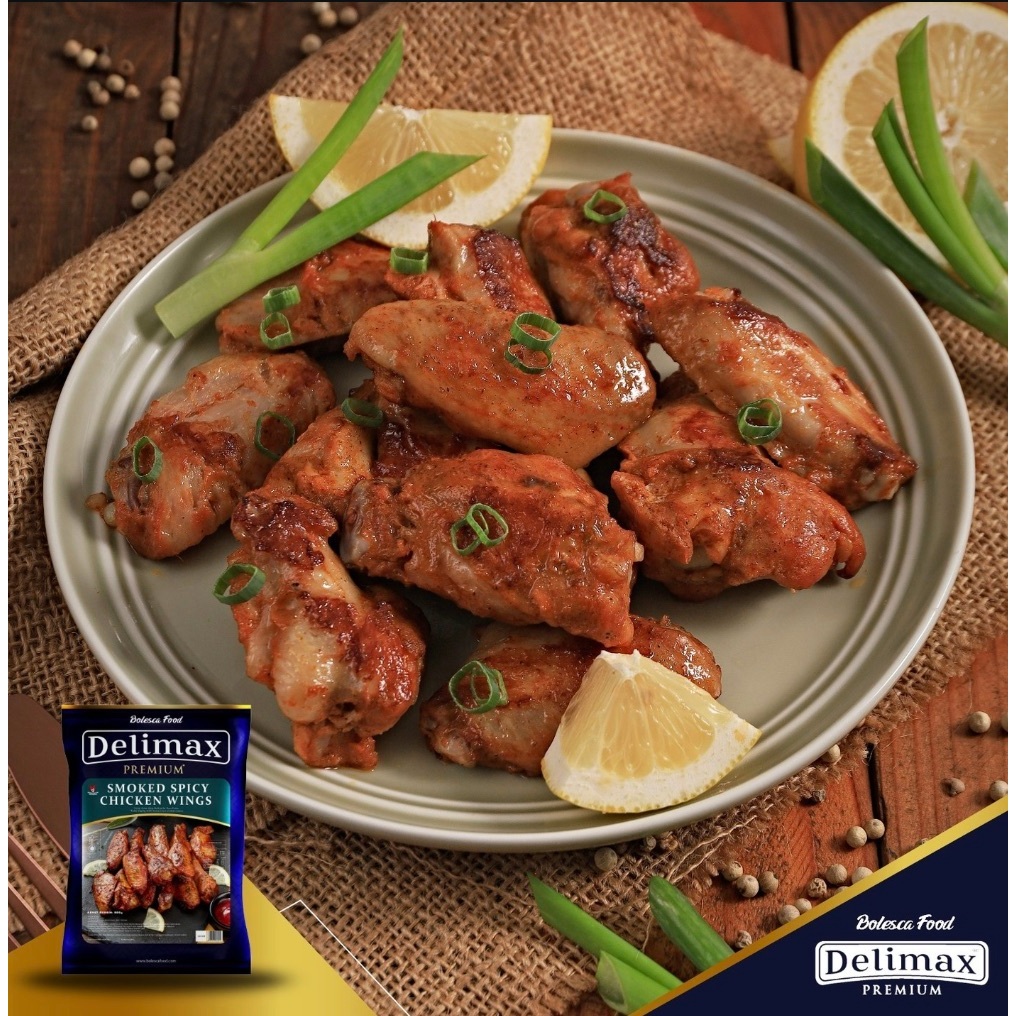 Jual Delimax Premium Smoked Spicy Chicken Wings 450gr | Shopee Indonesia