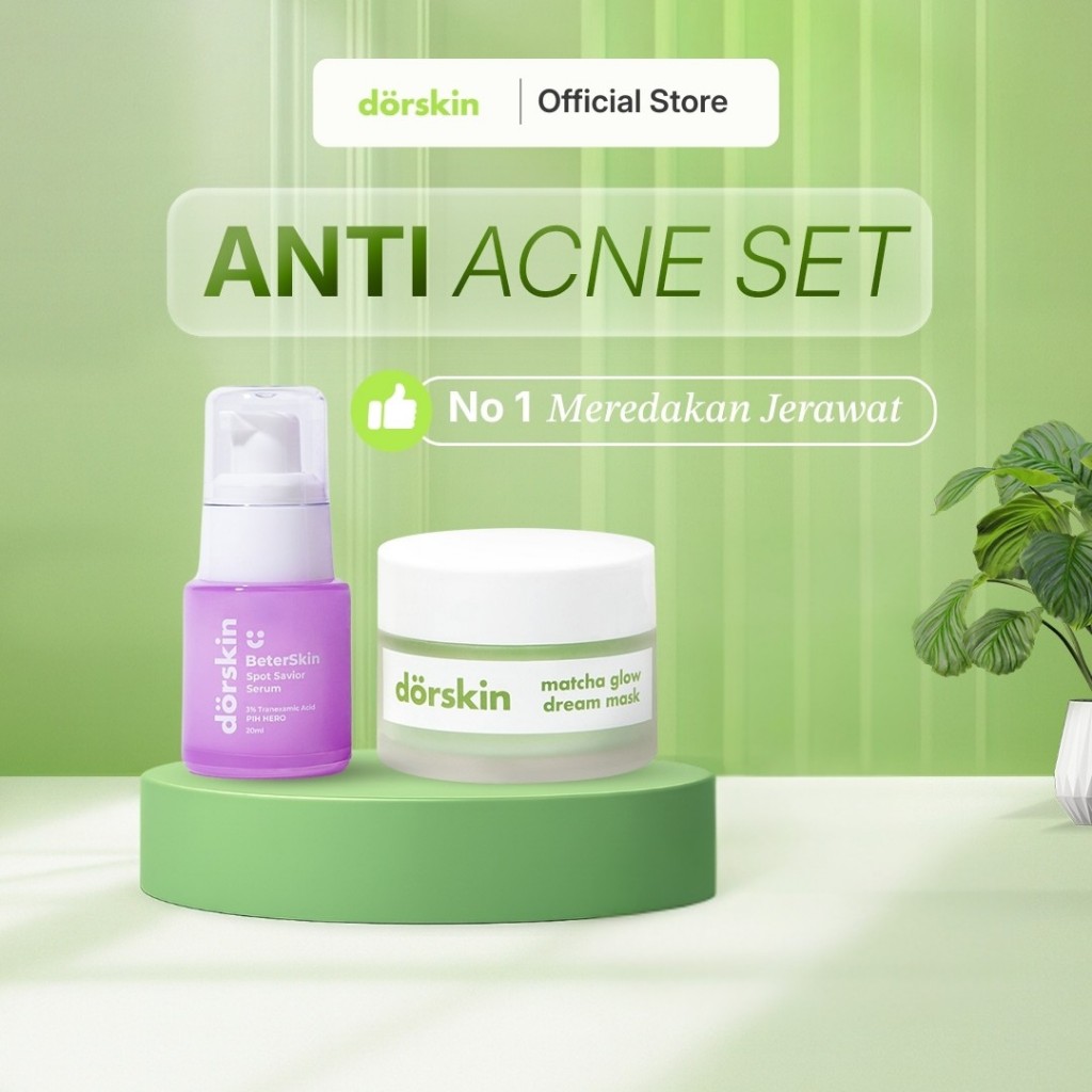 Jual [EXCLUSIVE PROMO B1G1] Dorskin Acne Set Skincare Matcha Glow ...
