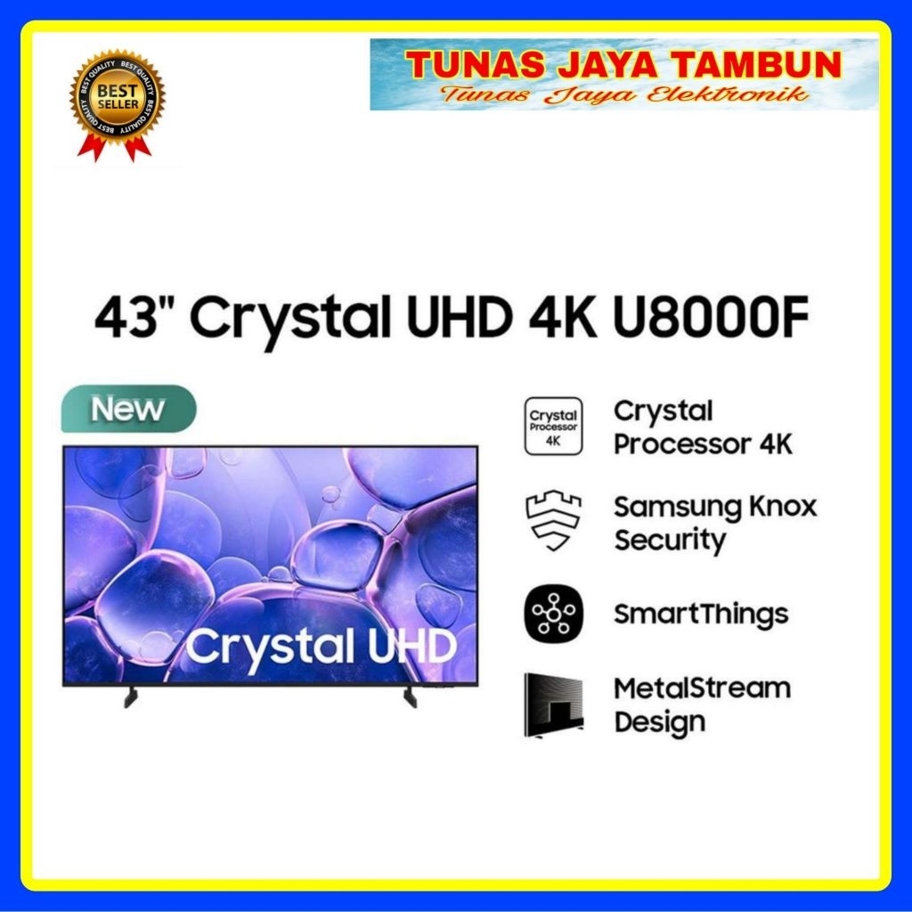 Jual LED SAMSUNG 43 U 8000 F / LED SAMSUNG 43 INCH CRYSTAL UHD 4K ...