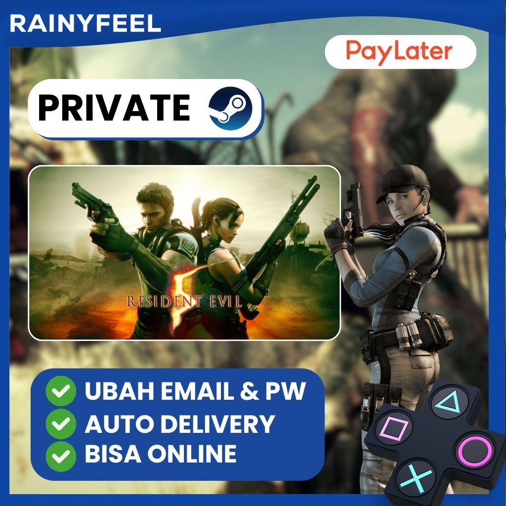 Jual [BONUS STEAM KEY] Resident Evil 5 (Sharing With Metro: Last Light ...