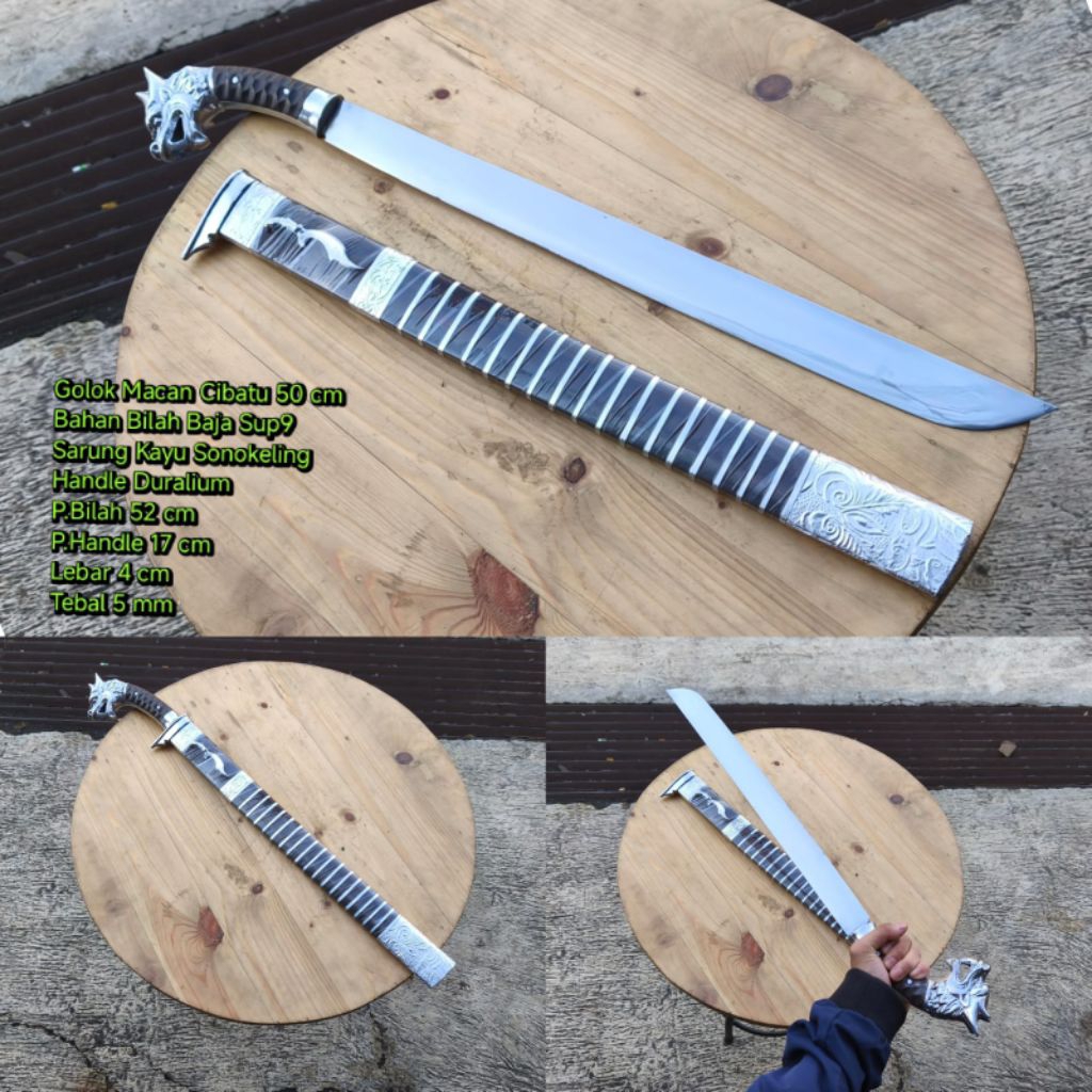 Jual GOLOK PARANG KERJA KEBUN POTONG KAYU BAMBU BAJA PER | Shopee Indonesia