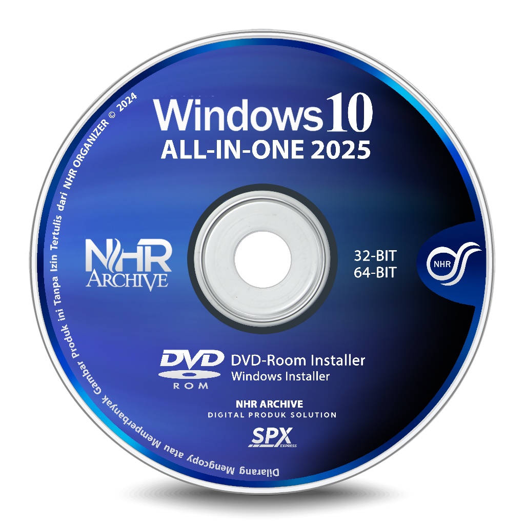 Jual DVD-DL Windows® 10 ALL IN ONE 2025 + Product Key || 22H2 || 64-Bit ...