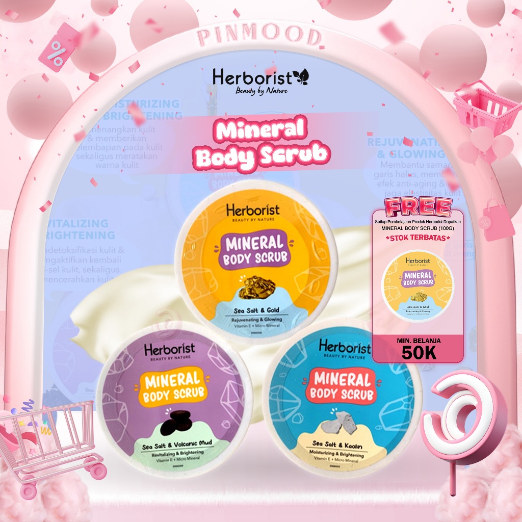 Jual HERBORIST - MINERAL BODY SCRUB ( 100 | 200 g ) - Lulur Badan Sea ...