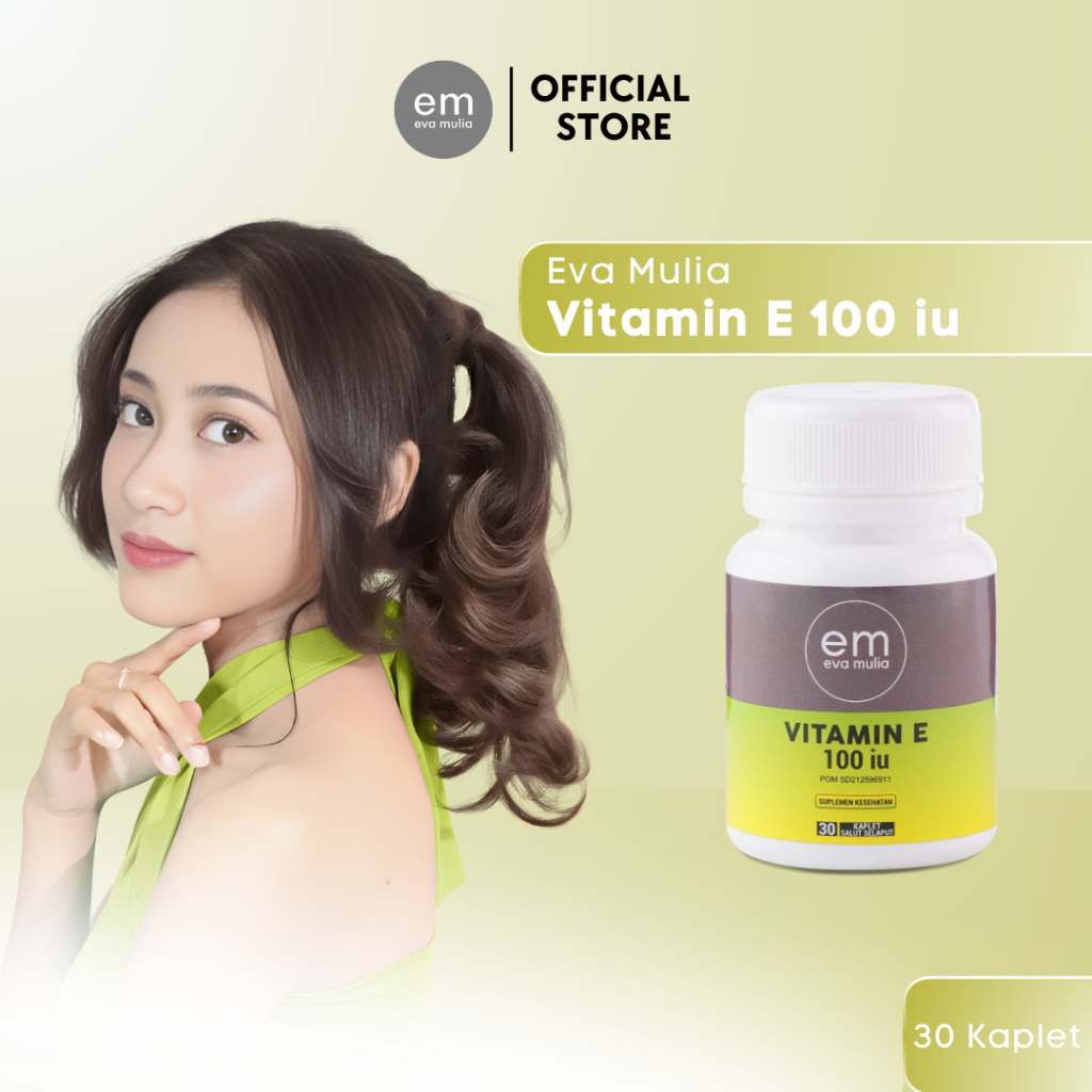 Jual Eva Mulia Vitamin E 100 iu 30 kaplet Salut Selaput - Vitamin E 100 ...