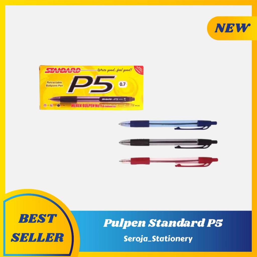 Jual PULPEN STANDARD P5 0.7 mm Retractable Ballpoint Pen 1 LUSIN ( 12 ...