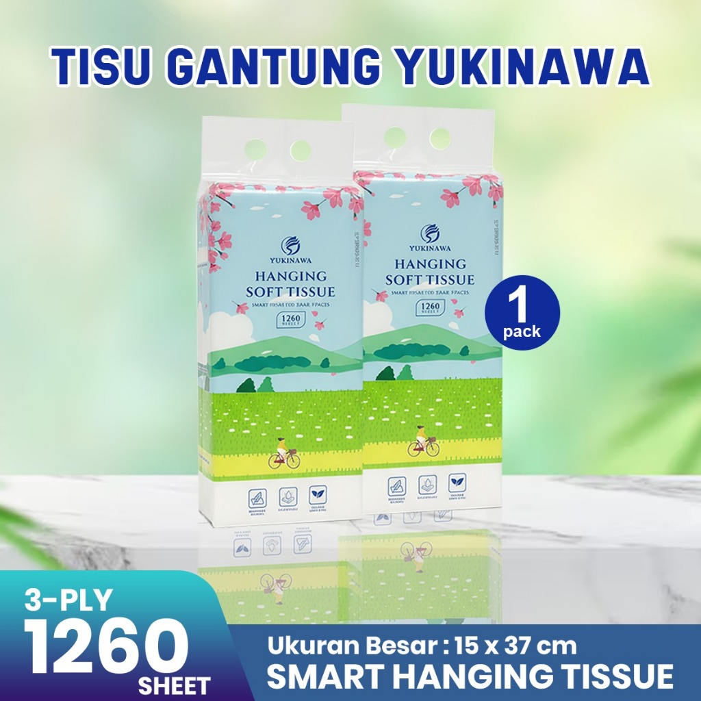 Jual (ISI 2) TISU HANGING YUKINAWA 1260 SHETS -TISU YUKINAWA GANTUNG ...