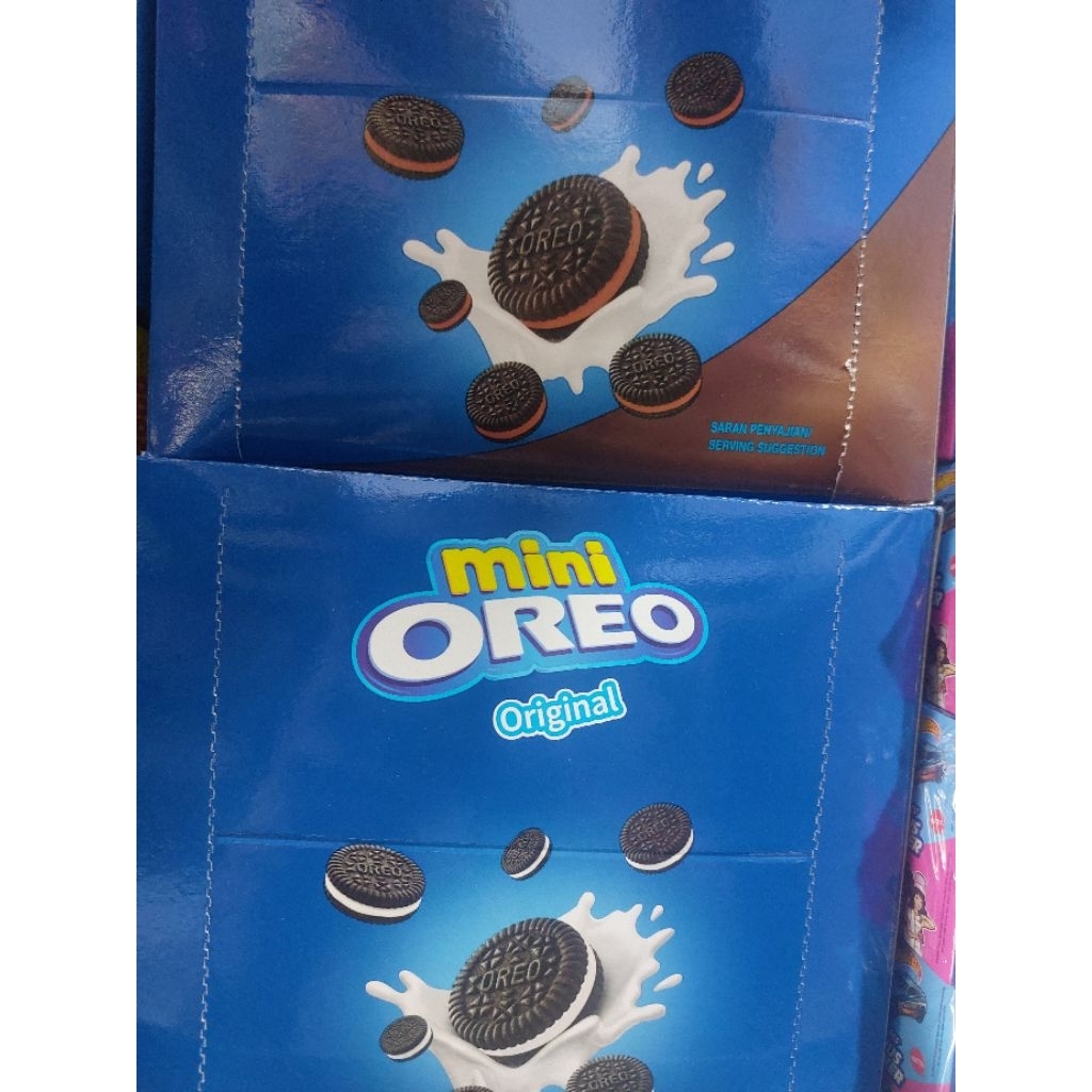 Jual OREO MINI ORIGINAL | OREO MINI COKLAT [1 BOX ISI 10 PACK @ 20,4 G ...