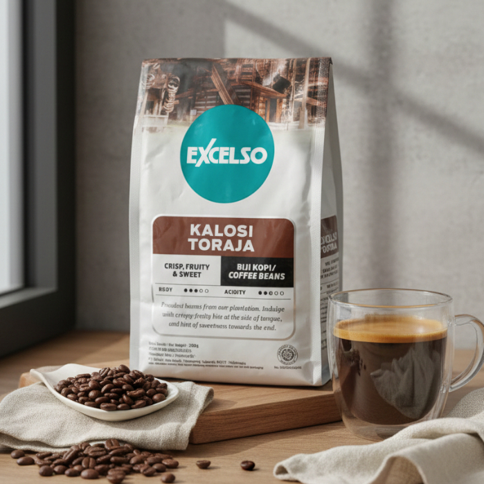 Jual Kopi Biji Excelso Arabica Gold 200g- Kopi Bean Excelso - EXCELSO ...