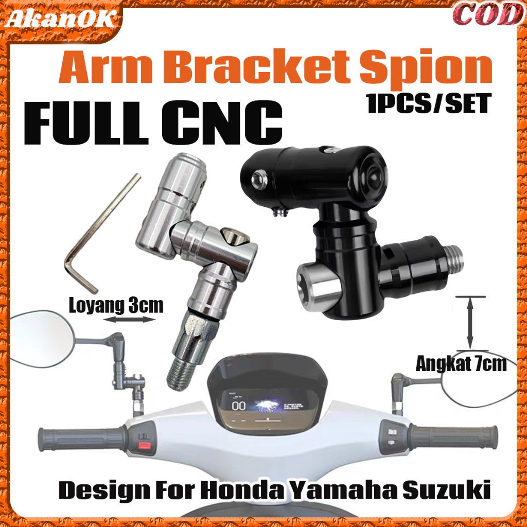 Jual Arm Bracket Spion Full CNC |Bracket Spion Motor 360 Derajat ...