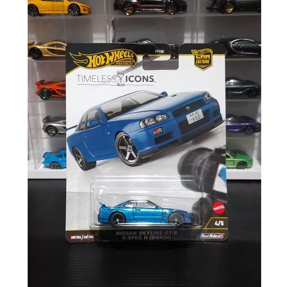 Jual Hot Wheels Premium Timeless Icons Nissan Skyline R34 Biru | Shopee ...