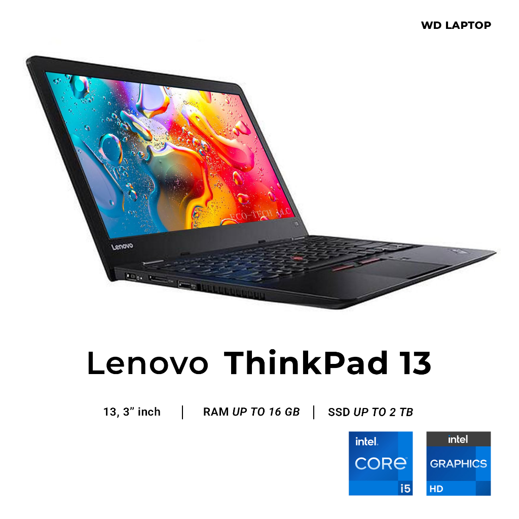 Jual Lenovo ThinkPad 13 intel Core i5 Gen 6 I i7 Gen 6 RAM 16 GB SSD 1 ...