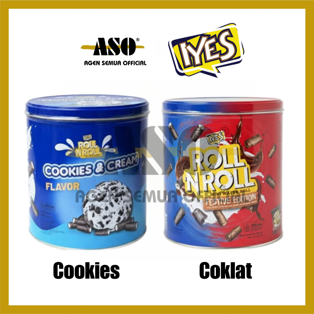 Jual Iyes ROLL N ROLL KALENG 25gr x 6 pc Festive edition PROMO ...