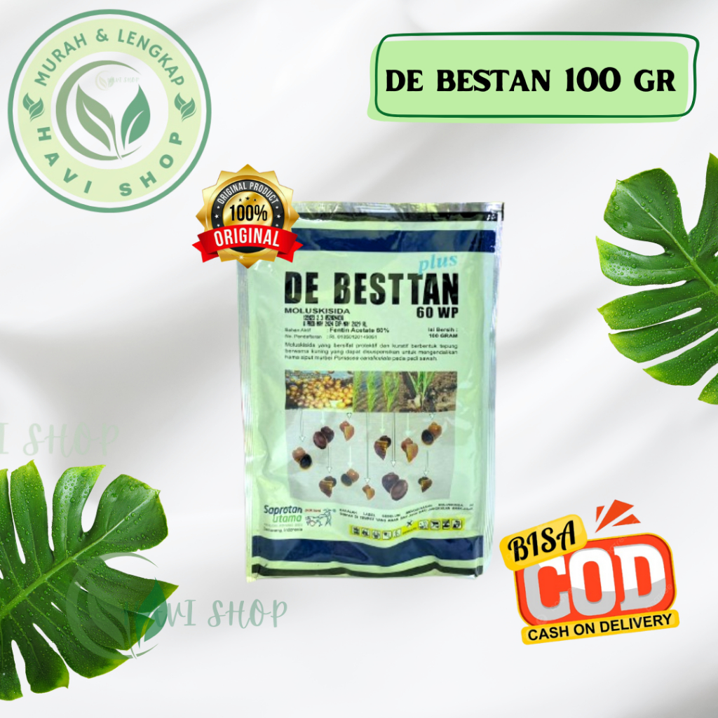 Jual DE BESTAN PLUS 60 WP MOLUSKISIDA 100 GRAM - PENGENDALI SIPUT PADA ...