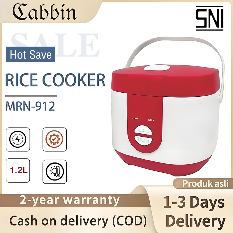Jual CABBIN Rice Cooker 1.2L Magic Com Elektrik Anti Lengket, Mini ...