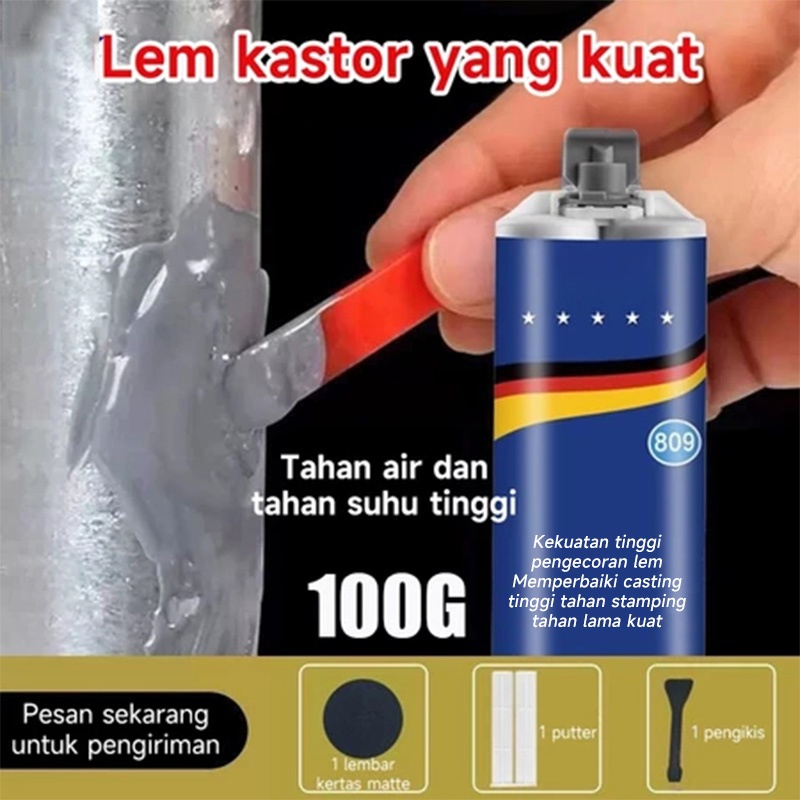 Jual Lem AB Besi Super Kuat Tahan Panas Lem Perekat Super 100ml lem ...