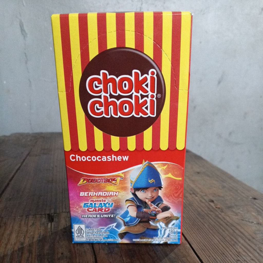 Jual New Choki Choki Box 180gr Berhadiah BOBOBOY | Shopee Indonesia