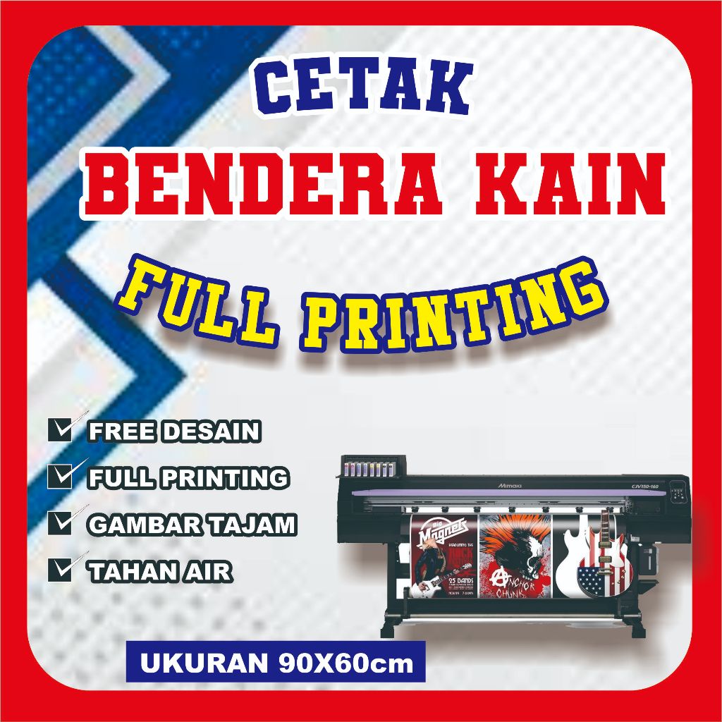 Jual Bendera Custom FREE DESAIN desain bebas ukuran 90x60 bendera club ...
